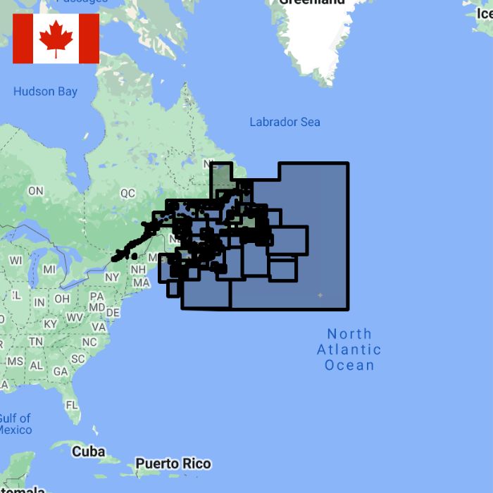 Canada Atlantic Chart Collection - MAPTATTOO