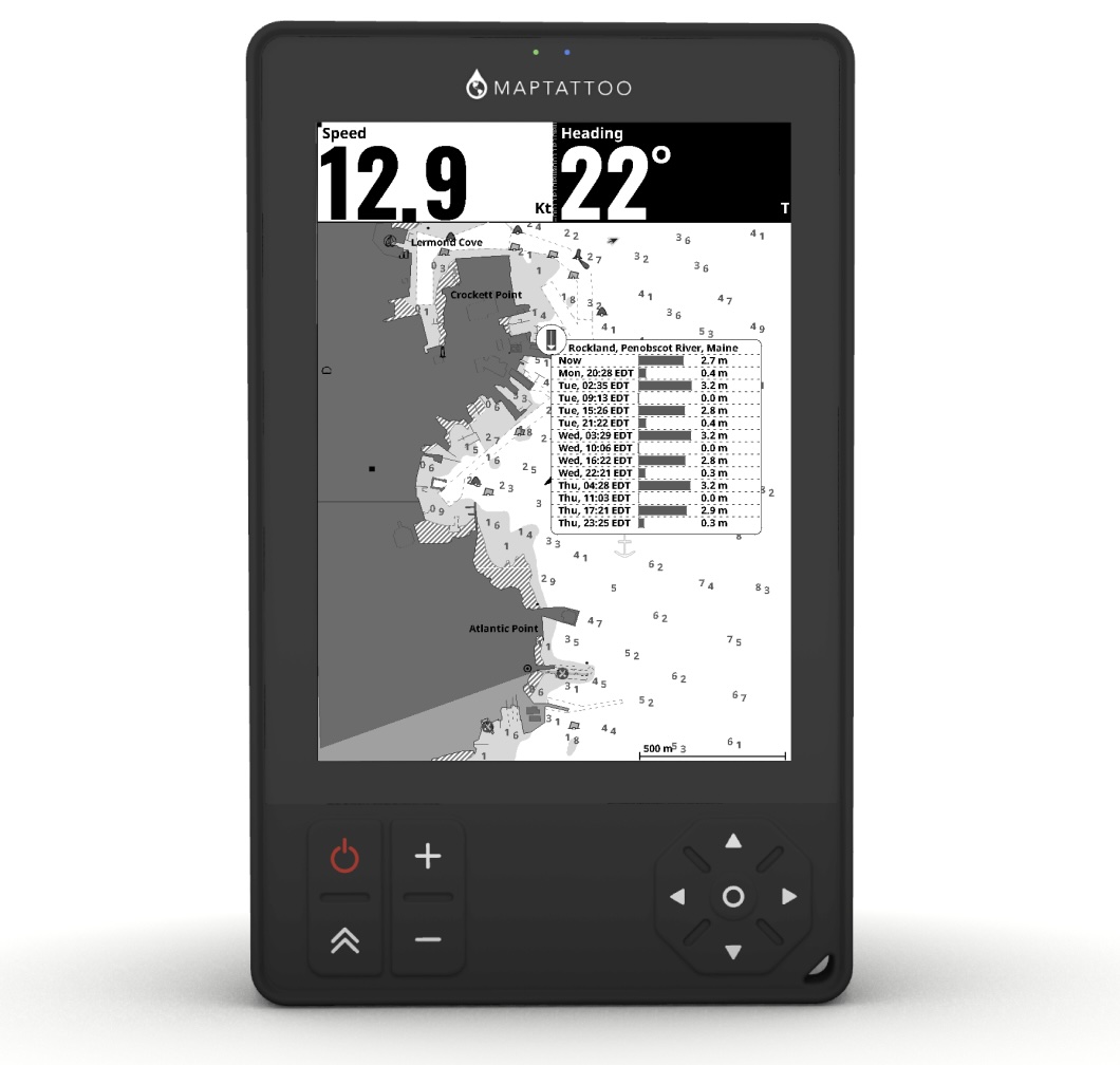 Marine GPS with Large 6″ E-Ink Screen - MAPTATTOO