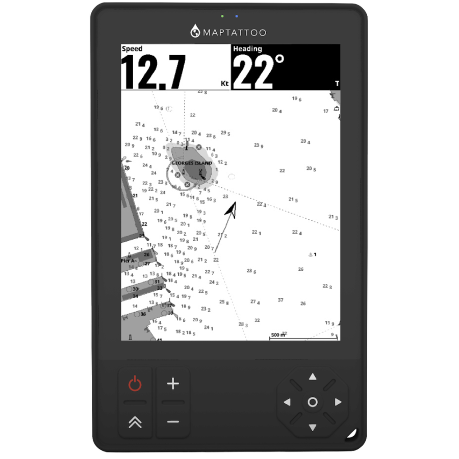 Marine GPS with Large 6" E-Ink Screen. 50-hour Battery Life.
